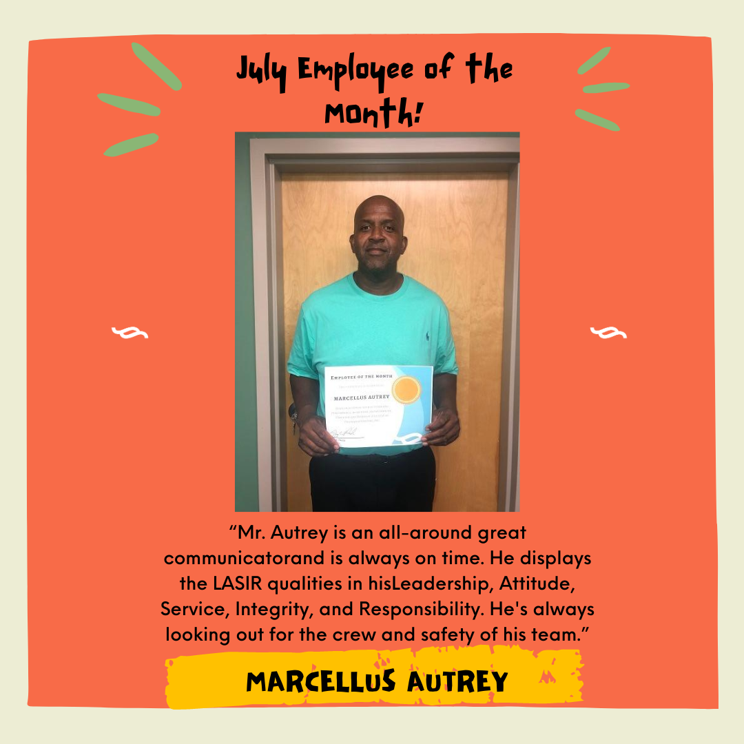 Employee Of The Month JULY Tidewater Staffing